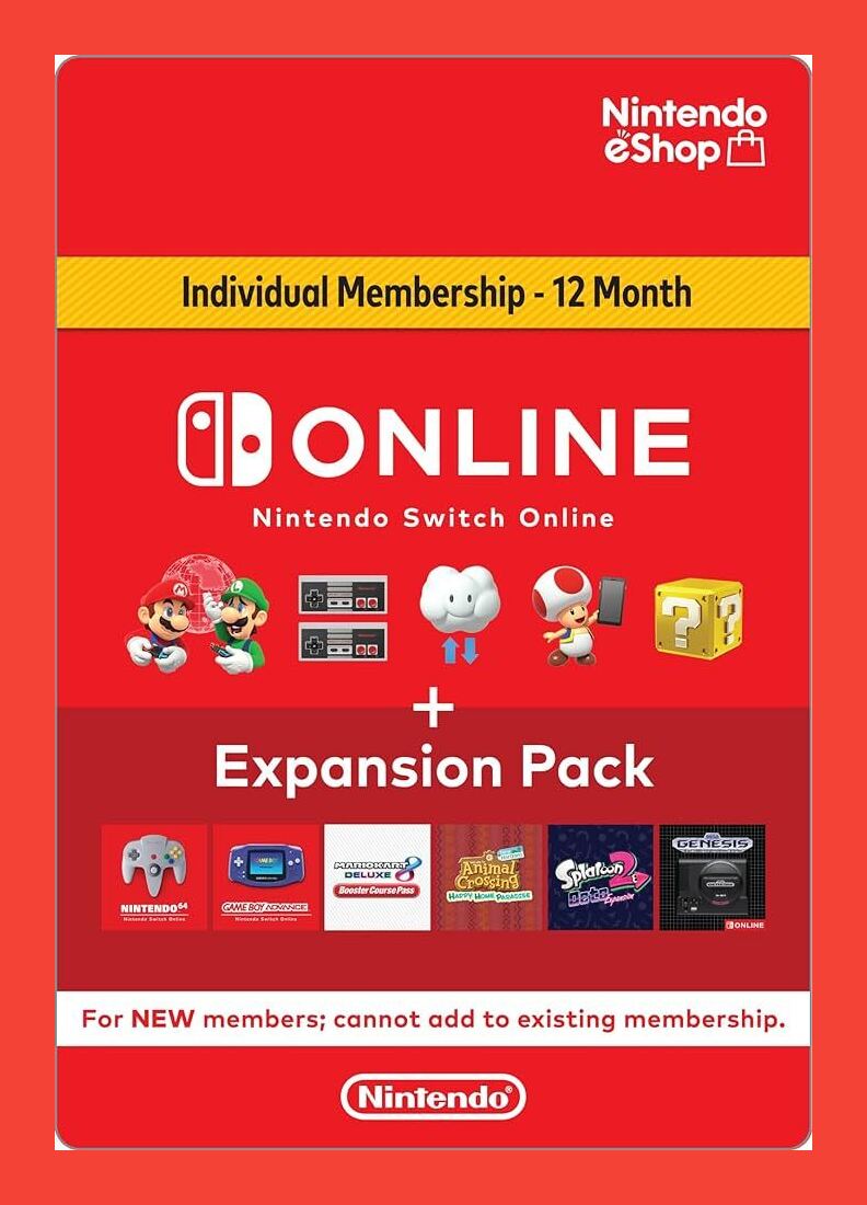 Nintendo Switch Online + Expansion Pack (12 mėn.) – Flopis